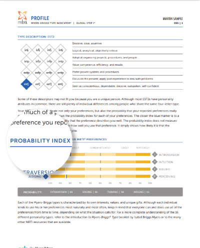 MBTI Global Assessment | Psychometrics Canada