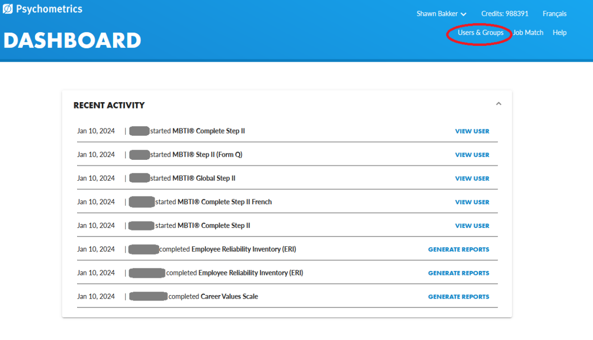 Online Testing - Psychometrics Canada